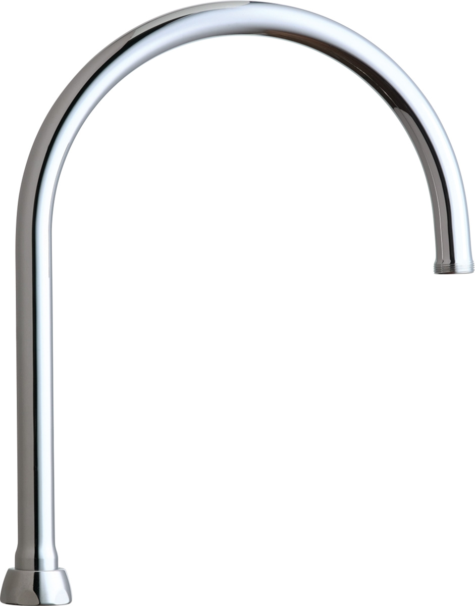 8" Rigid/swing gooseneck spout with 1.5 GPM flow control | Chicago Faucets
