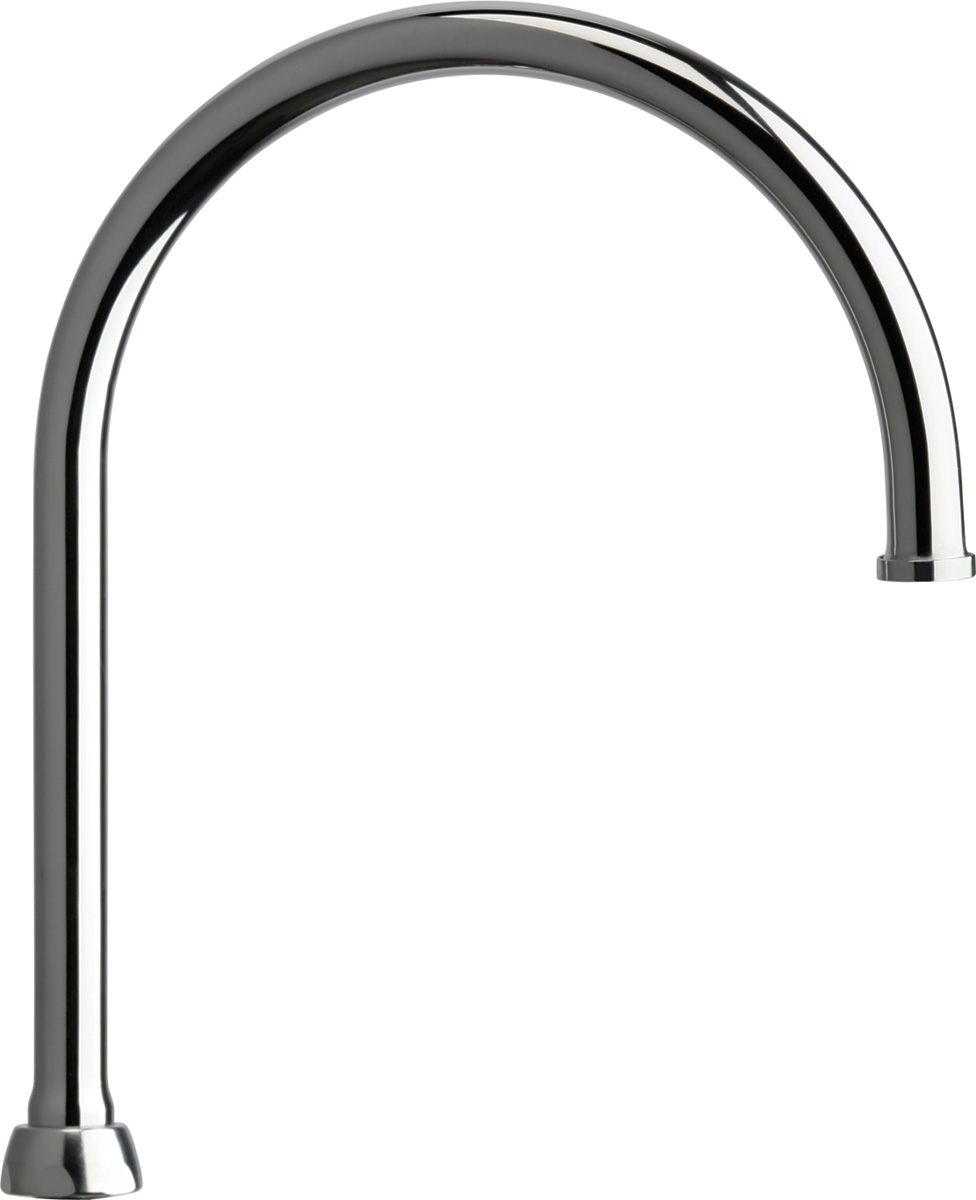 8" Rigid/swing gooseneck spout with 1.5 GPM flow control | Chicago Faucets