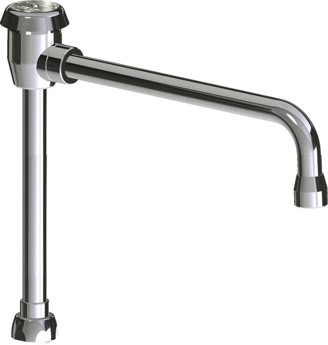 10" Rigid gooseneck spout with vacuum breaker | Chicago Faucets