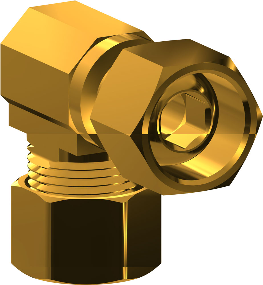 3/8" Compression L bypass connector | Chicago Faucets