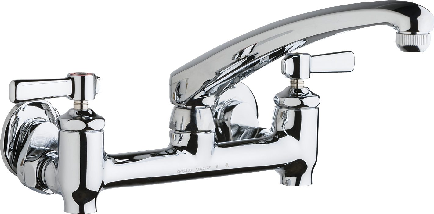 Wall-mounted manual faucet with adjustable centers | Chicago Faucets