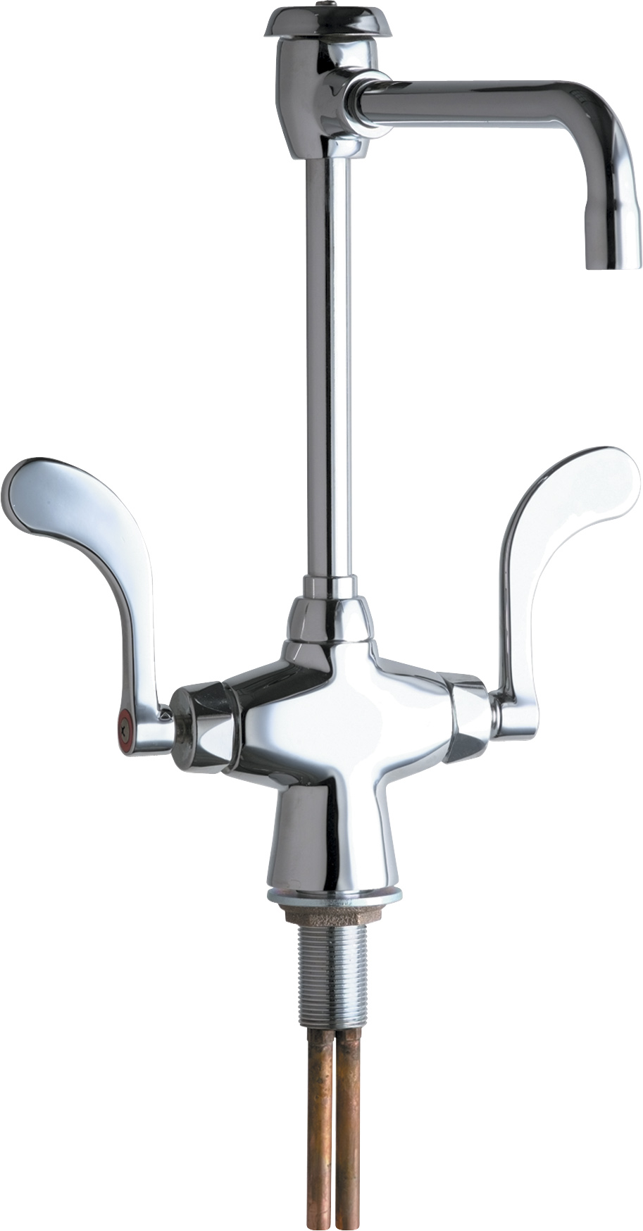 Single-hole, deck-mounted manual laboratory faucet | Chicago Faucets