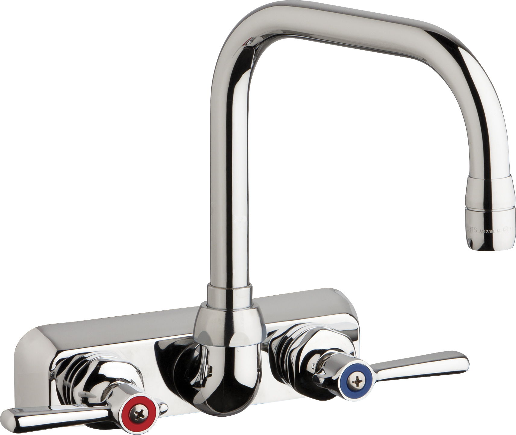 Wall-mounted manual faucet with 4" centers | Chicago Faucets