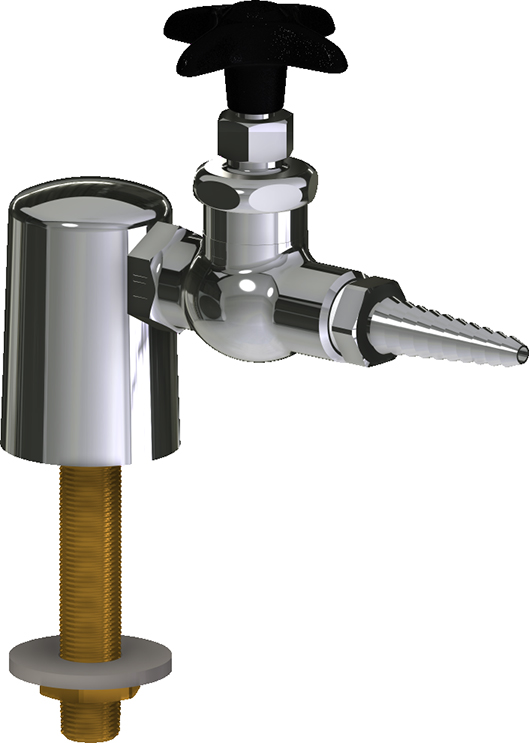 Deck-mounted laboratory turret with needle valve | Chicago Faucets