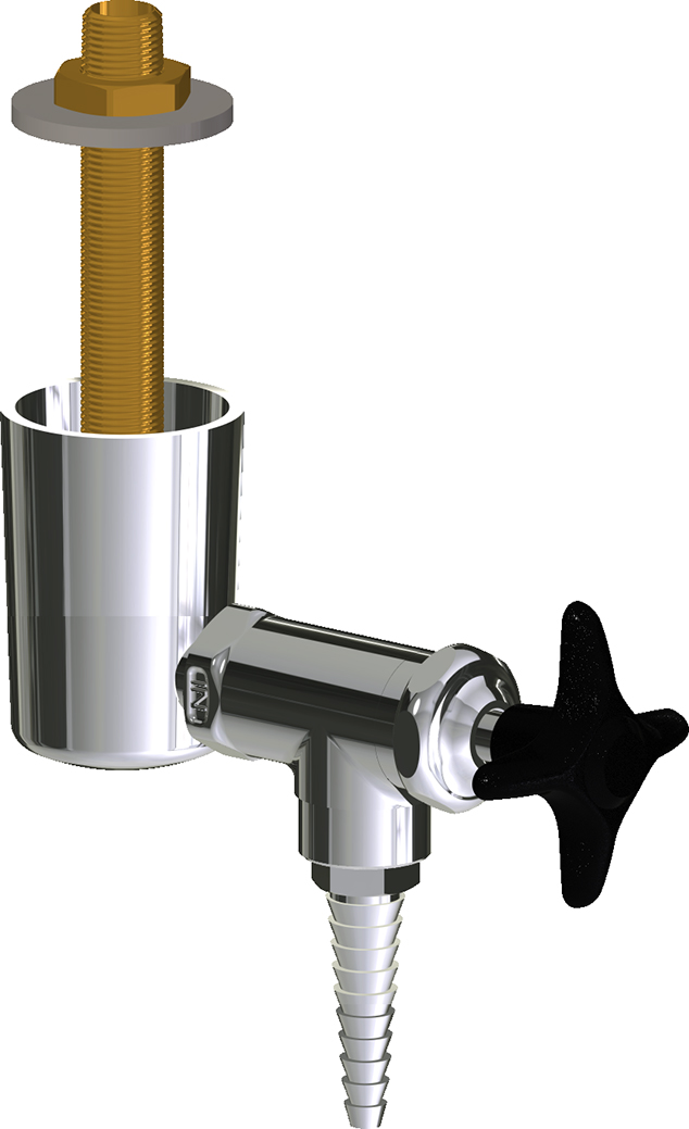 Deck-mounted laboratory turret with steam valve | Chicago Faucets