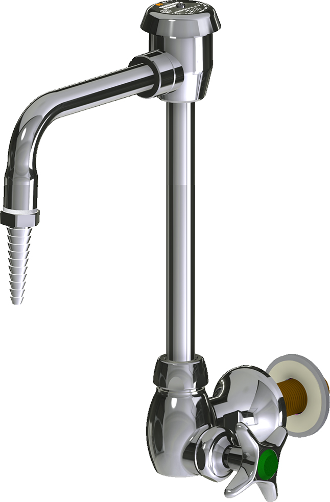Wall-mounted single-inlet water faucet, includes shank | Chicago Faucets